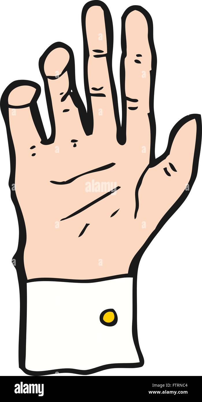 freehand drawn cartoon hand reaching Stock Vector Image & Art - Alamy