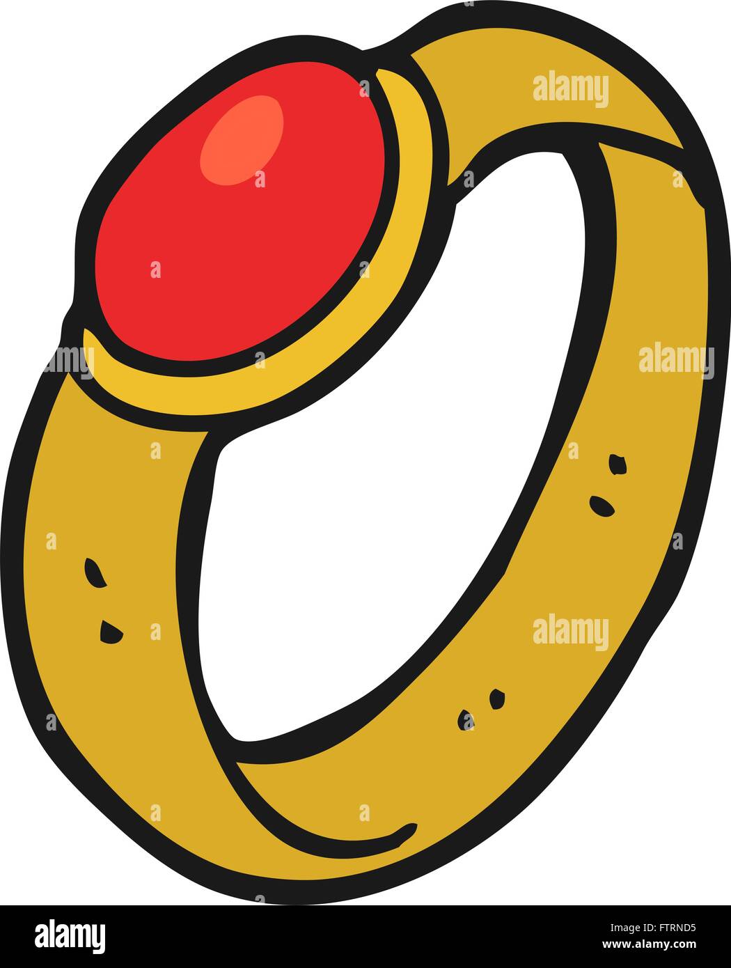 freehand drawn cartoon ruby ring Stock Vector Image & Art - Alamy