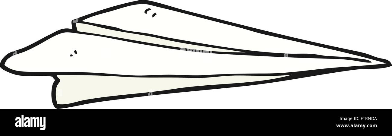 freehand drawn cartoon paper airplane Stock Vector Image & Art - Alamy