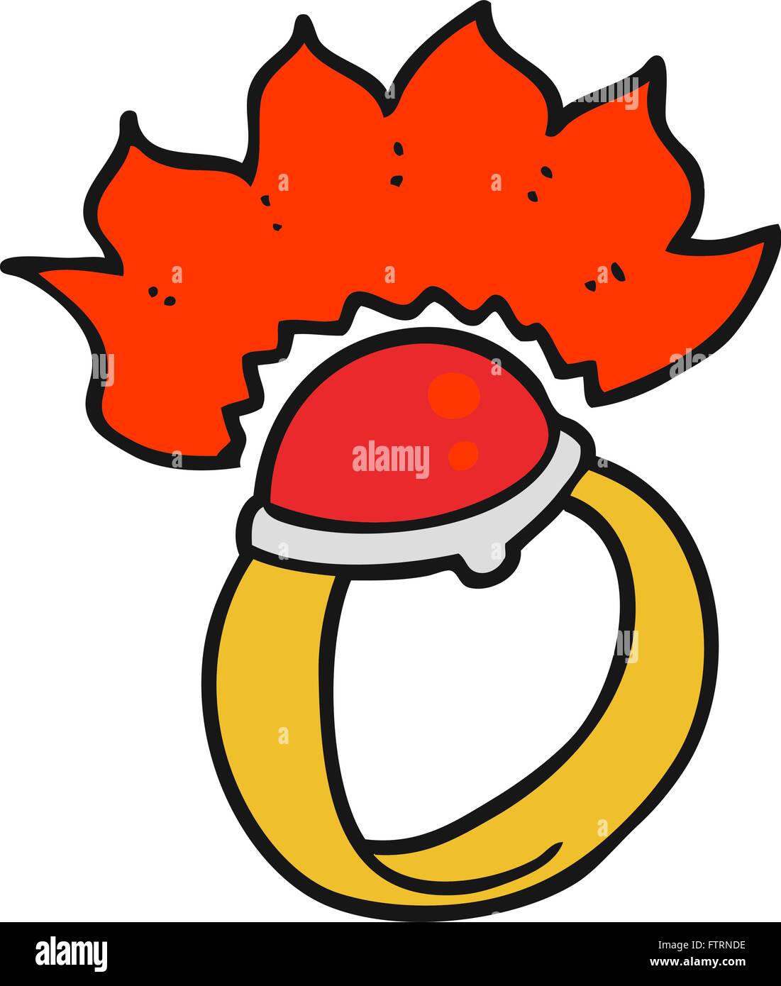 freehand drawn cartoon magic ruby ring Stock Vector Image & Art - Alamy