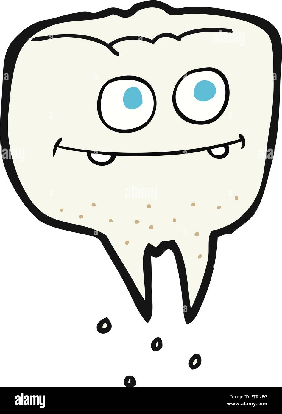 freehand drawn cartoon tooth Stock Vector Image & Art - Alamy