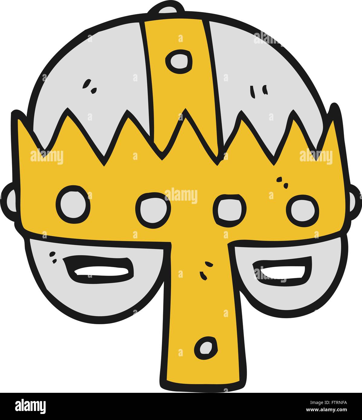 freehand drawn cartoon medieval helmet Stock Vector Image & Art - Alamy