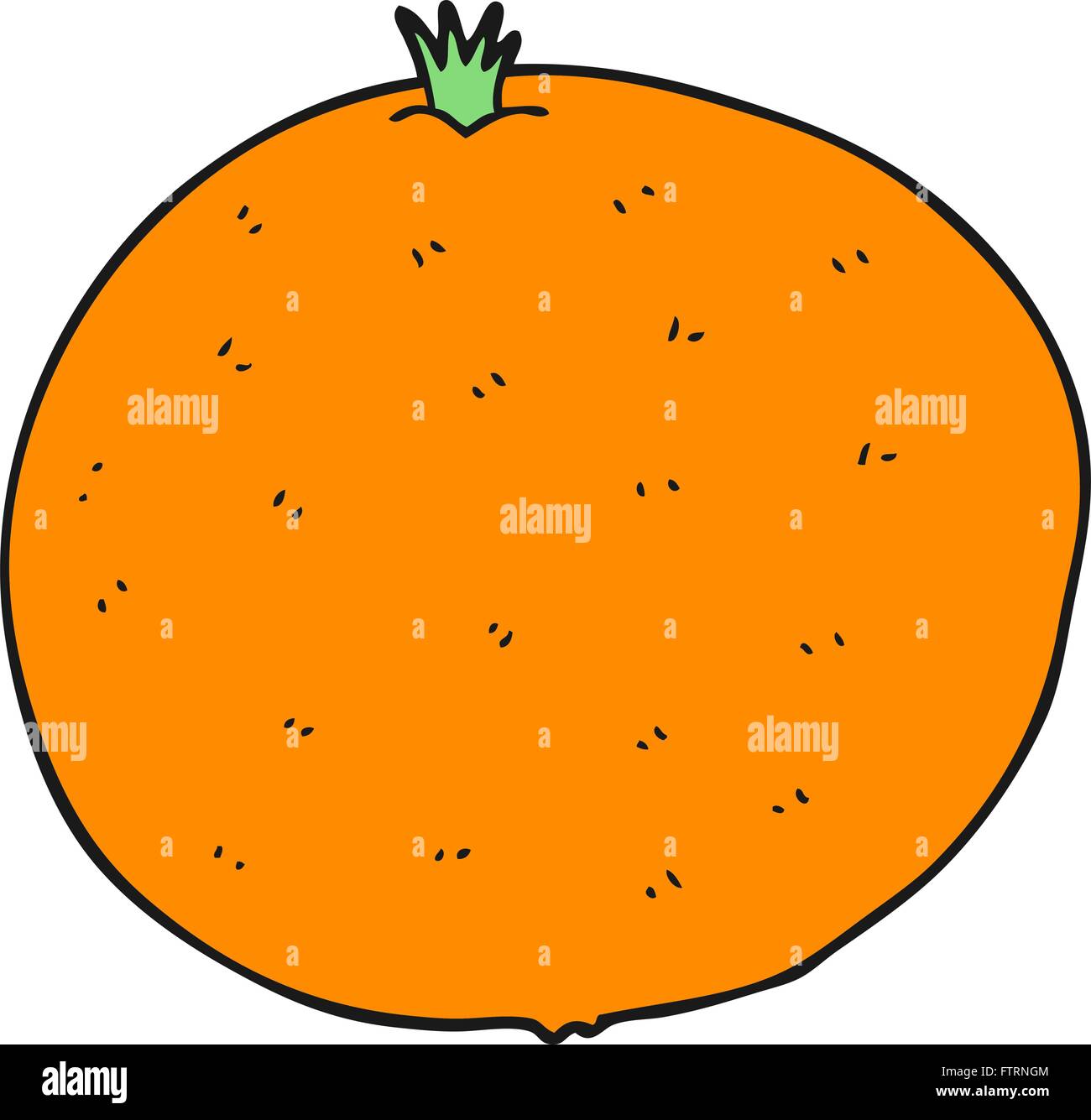 freehand drawn cartoon orange Stock Vector Image & Art - Alamy