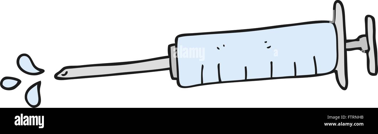 freehand drawn cartoon medical needle Stock Vector Image & Art - Alamy