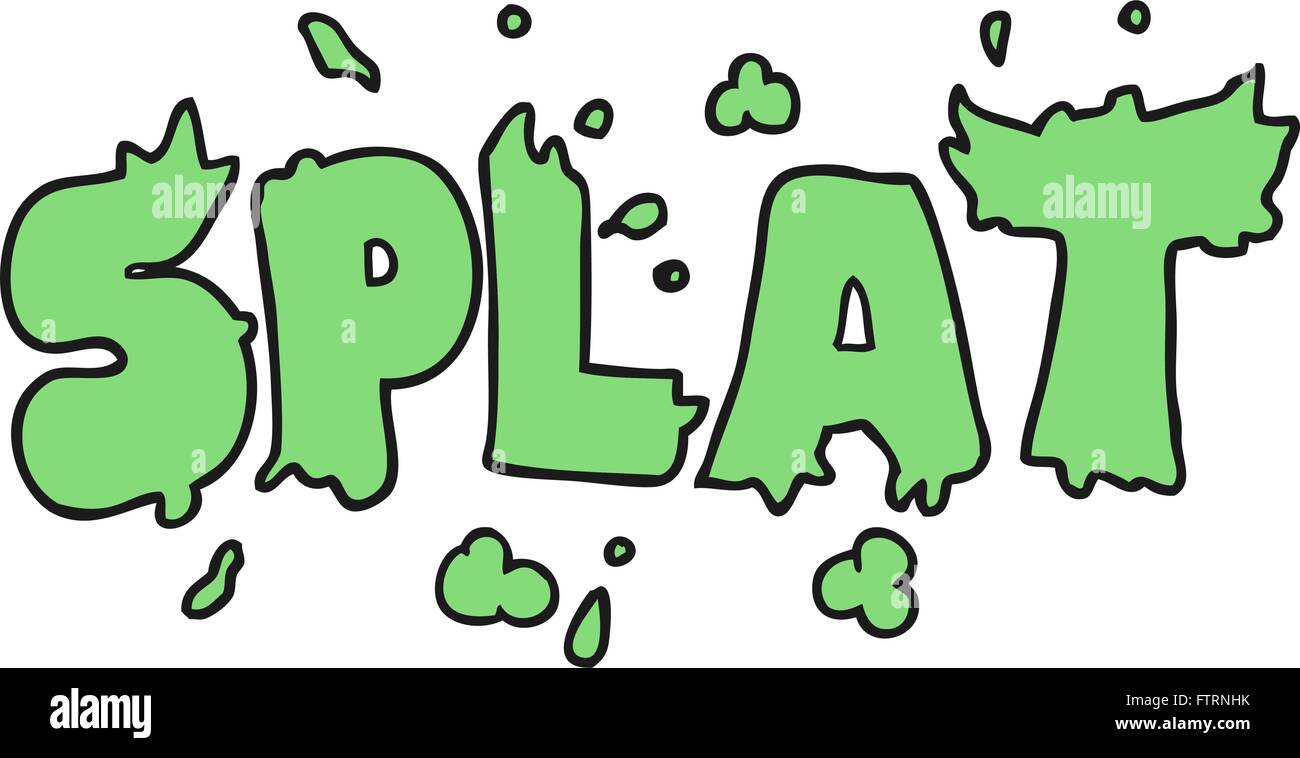 freehand drawn cartoon splat Stock Vector Image & Art - Alamy