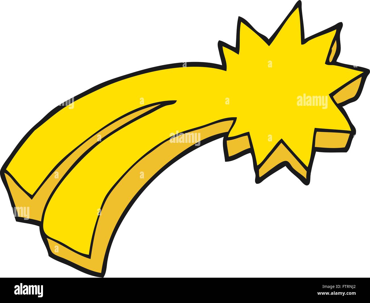 freehand drawn cartoon shooting star Stock Vector Image & Art - Alamy