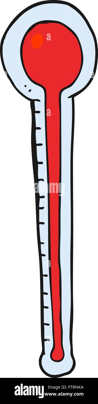 freehand drawn cartoon thermometer Stock Vector Image & Art - Alamy