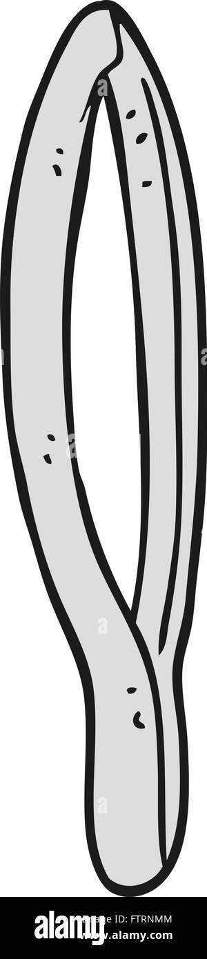 freehand drawn cartoon tweezers Stock Vector Image & Art - Alamy