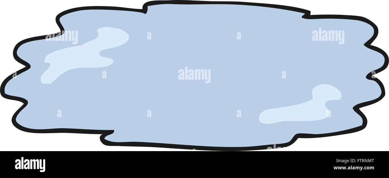 freehand drawn cartoon puddle Stock Vector Image & Art - Alamy
