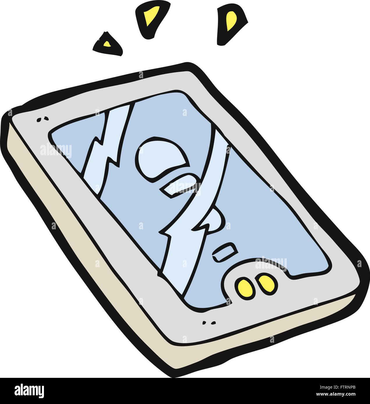 freehand drawn cartoon tablet device Stock Vector Image & Art - Alamy