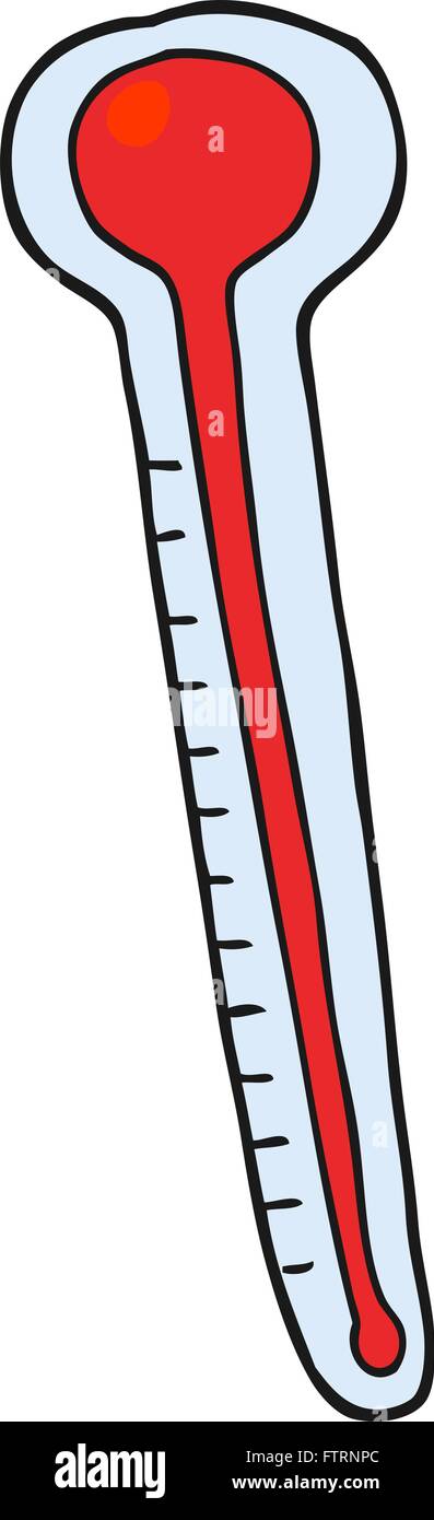 freehand drawn cartoon thermometer Stock Vector Image & Art - Alamy