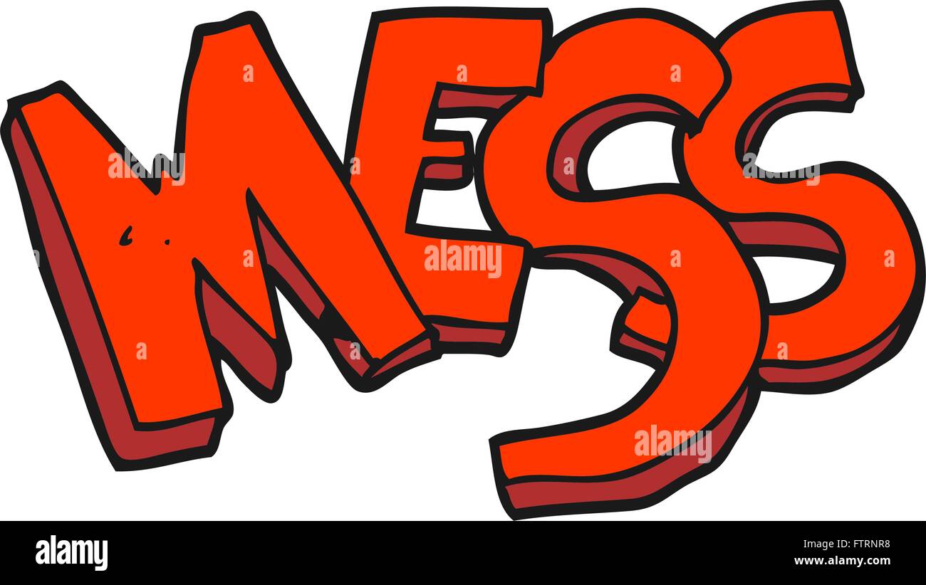 freehand drawn cartoon mess Stock Vector Image & Art - Alamy