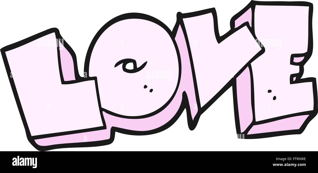 freehand drawn cartoon love sign Stock Vector Image & Art - Alamy