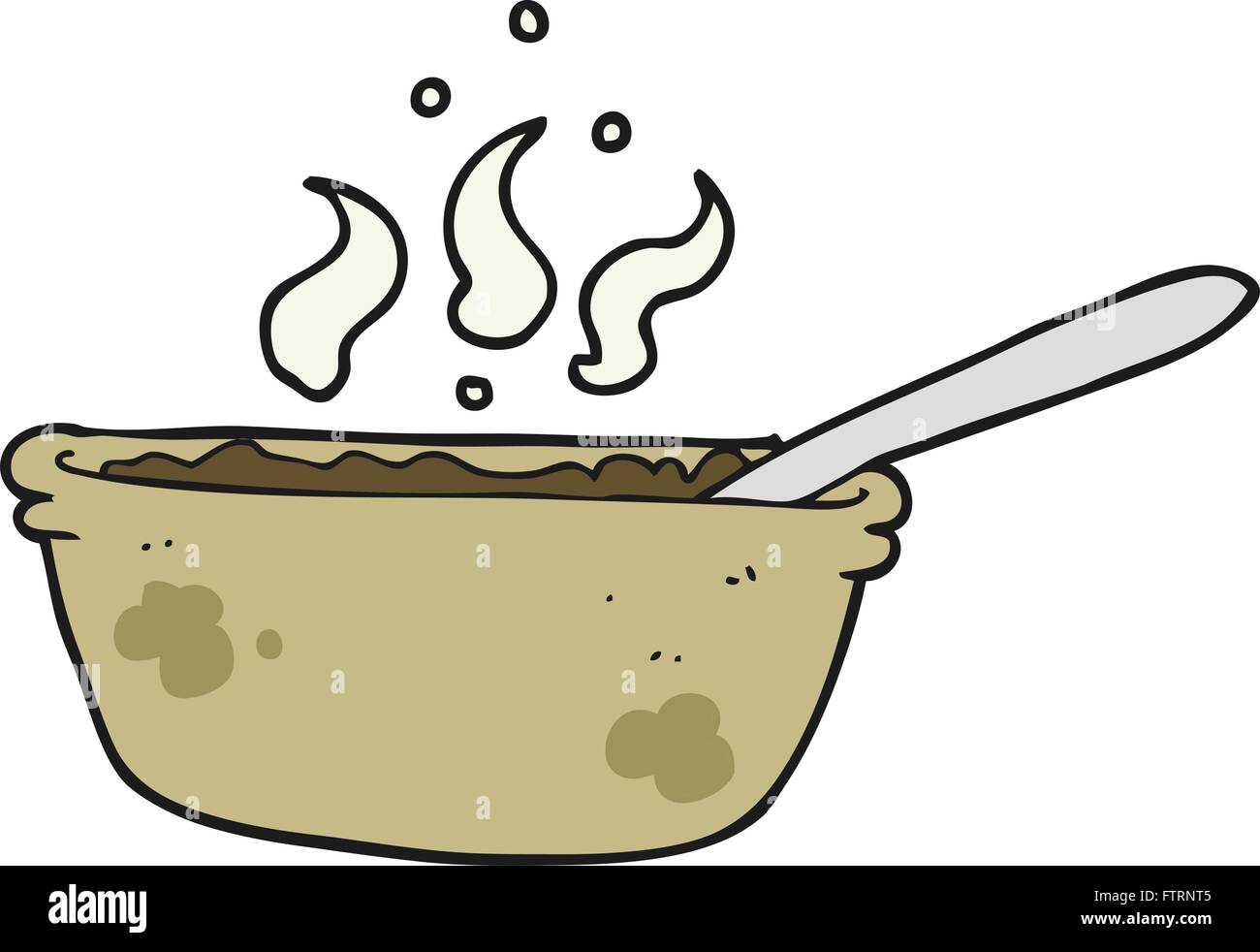 freehand drawn cartoon bowl of stew Stock Vector Image & Art - Alamy