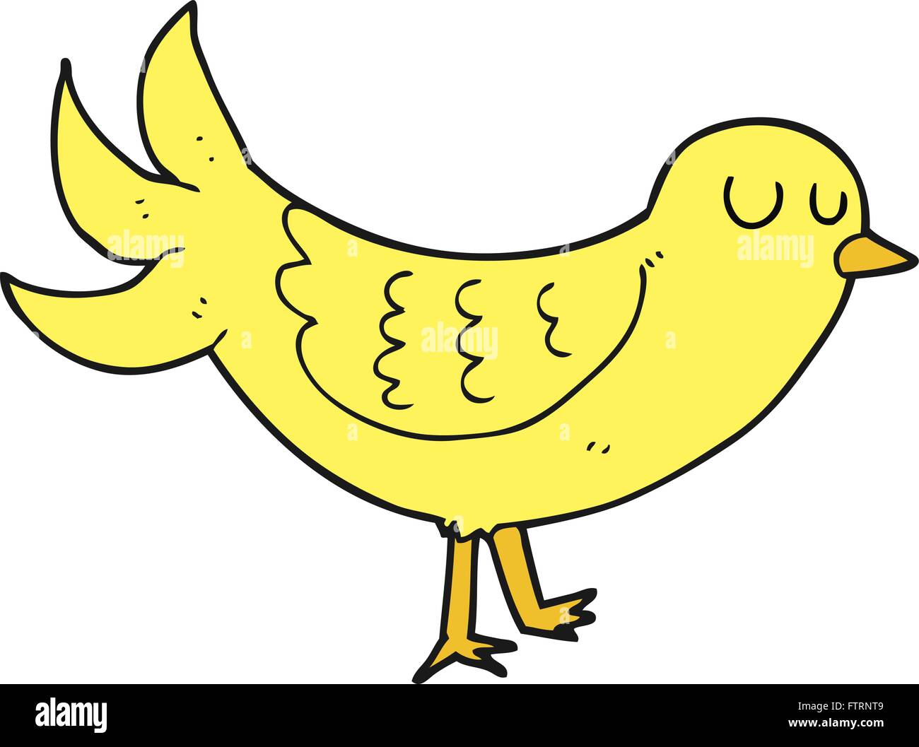 freehand drawn cartoon bird Stock Vector Image & Art - Alamy