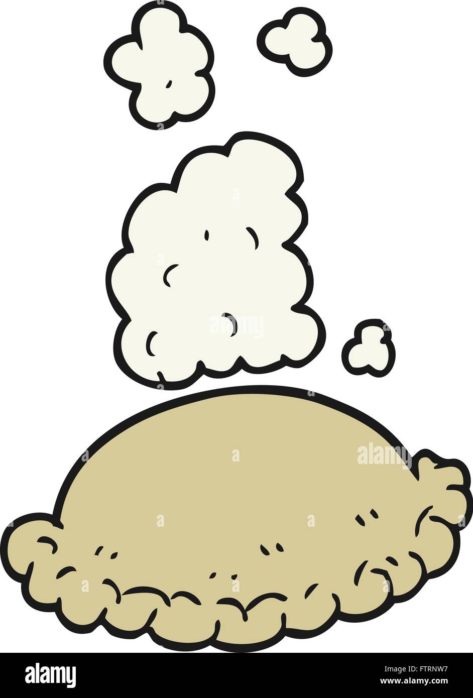 freehand drawn cartoon baked pasty Stock Vector Image & Art - Alamy