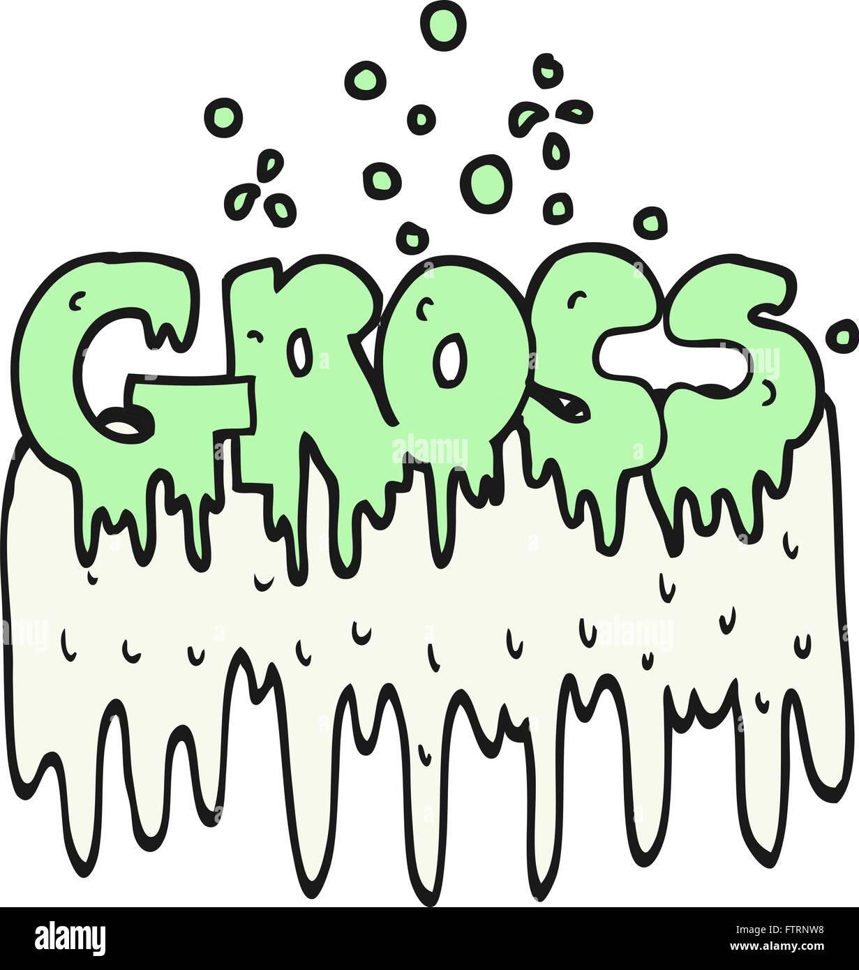 freehand drawn cartoon gross symbol Stock Vector Image & Art - Alamy