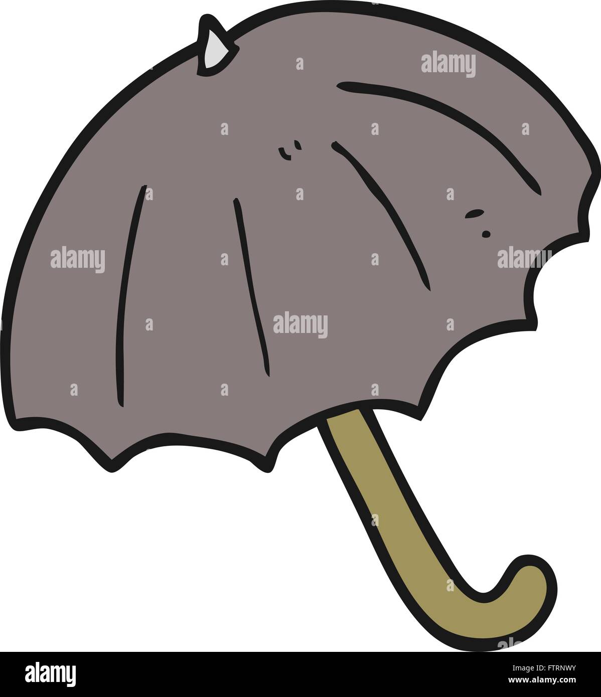 freehand drawn cartoon umbrella Stock Vector Image & Art - Alamy