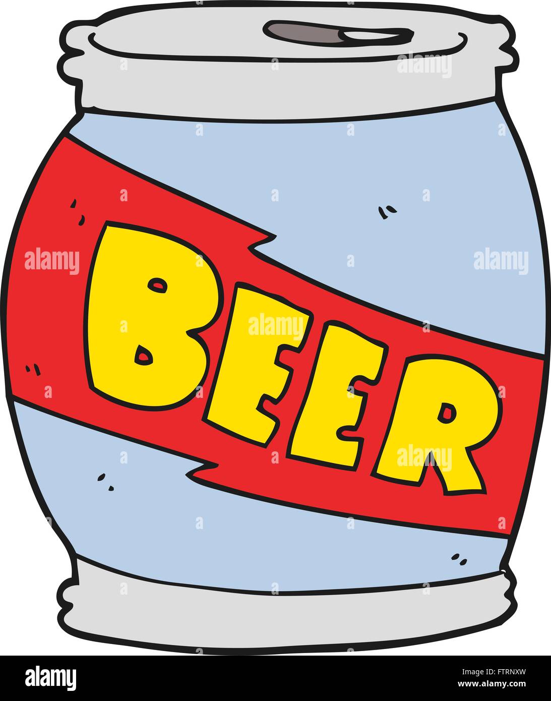 freehand drawn cartoon beer can Stock Vector Image & Art - Alamy