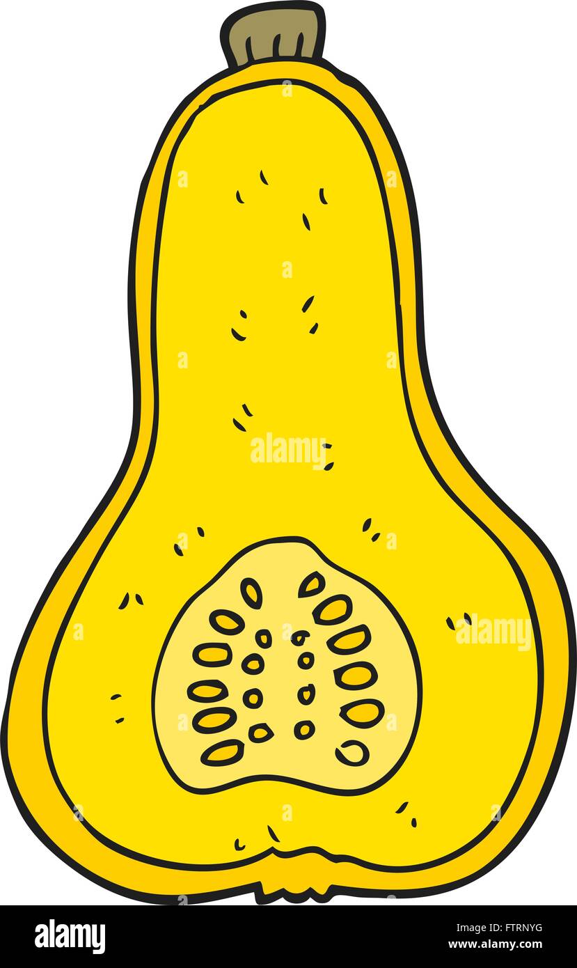 freehand drawn cartoon butternut squash Stock Vector Image & Art - Alamy