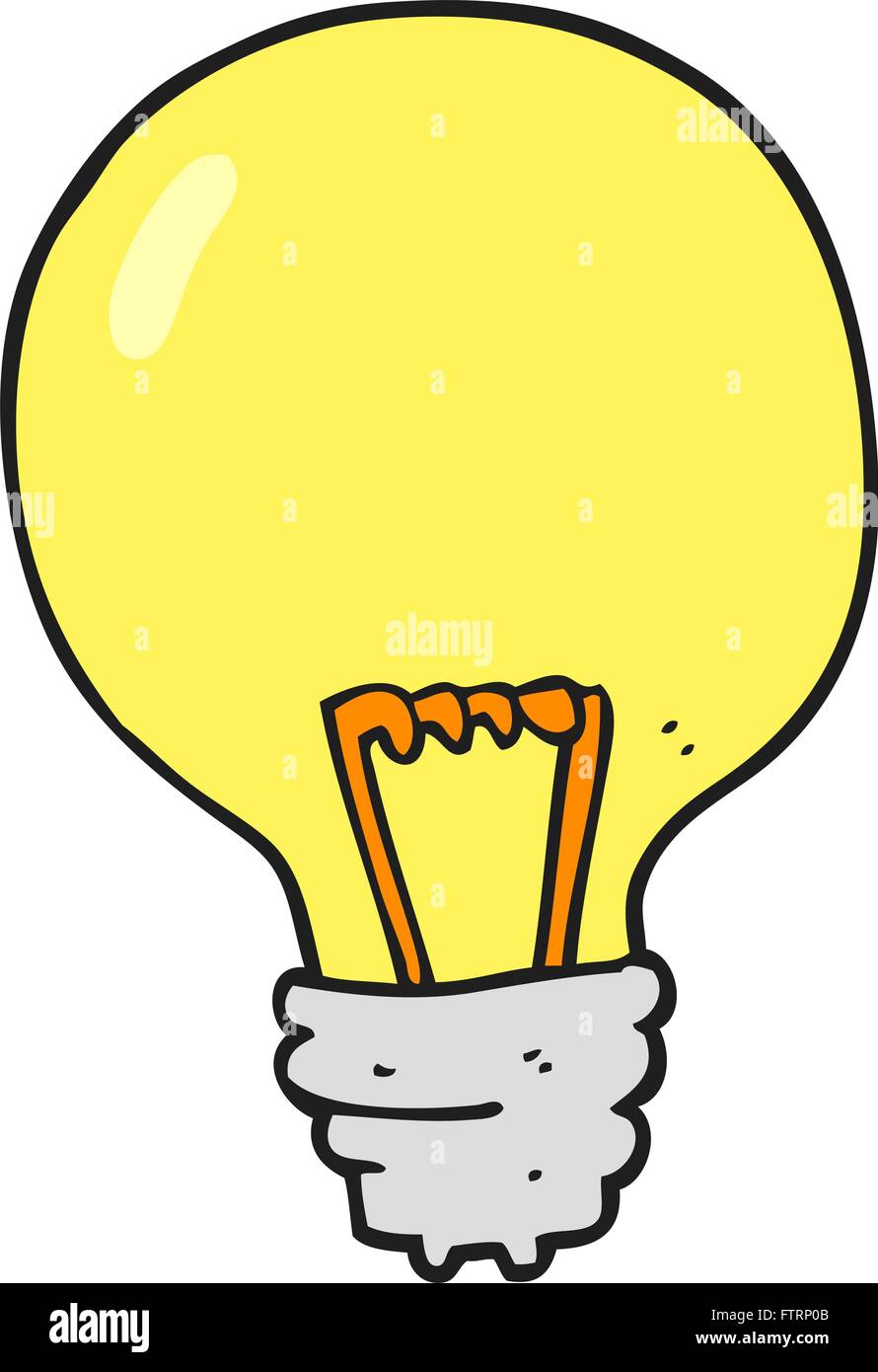 freehand drawn cartoon light bulb Stock Vector Image & Art - Alamy