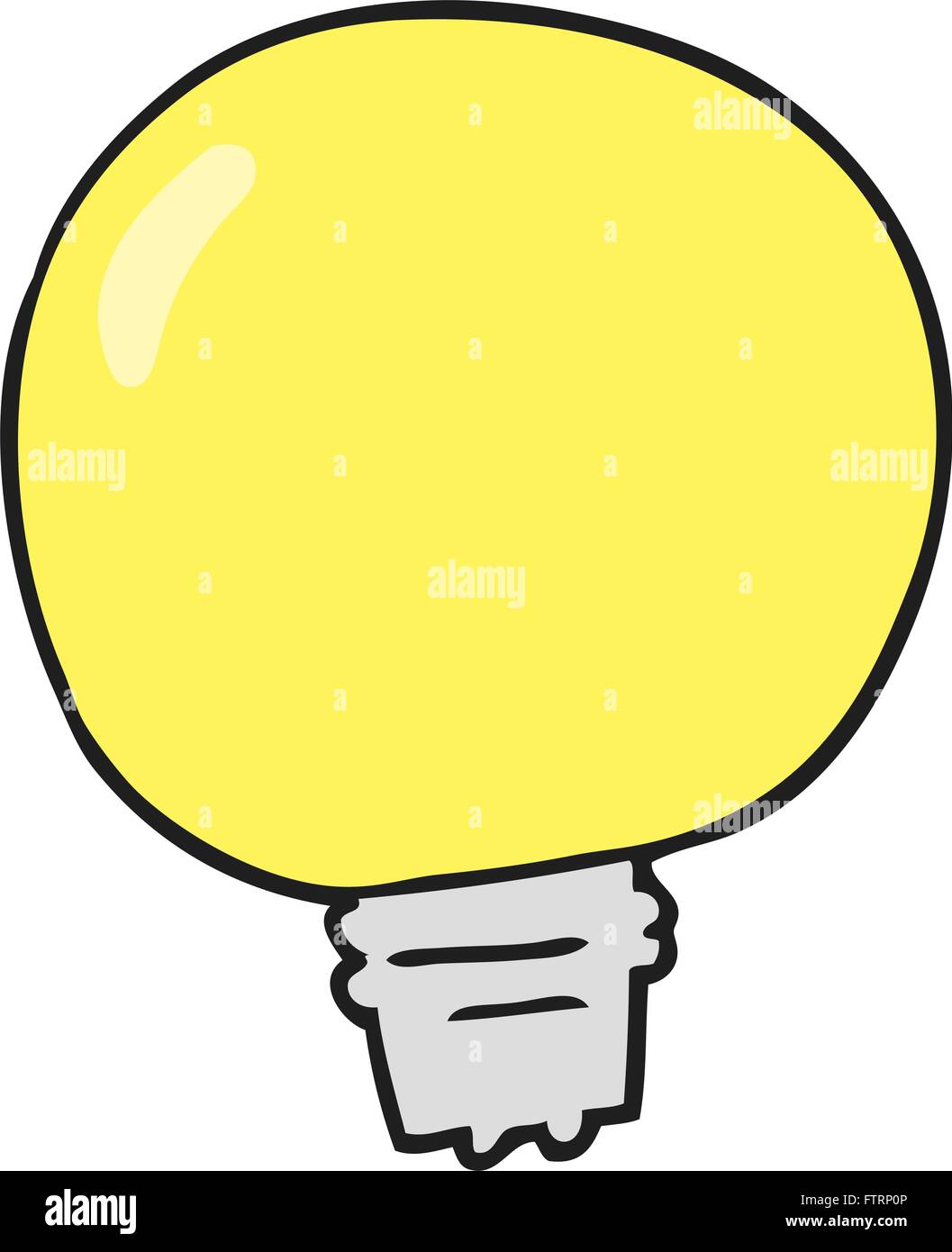 freehand drawn cartoon light bulb Stock Vector Image & Art - Alamy