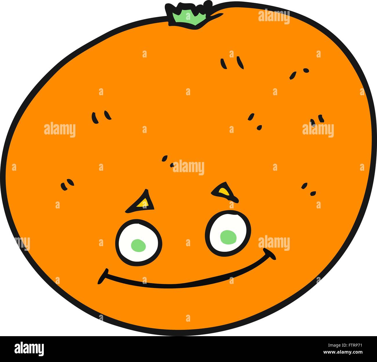 freehand drawn cartoon orange Stock Vector Image & Art - Alamy