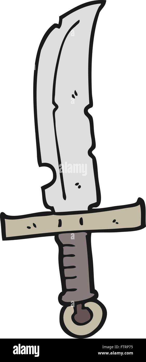 freehand drawn cartoon knife Stock Vector Image & Art - Alamy