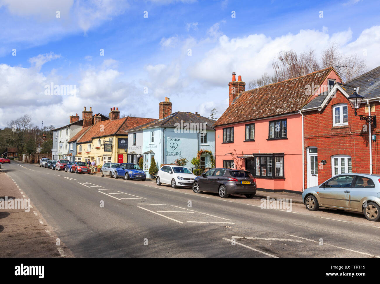 High Street, Stockbridge, an attractive village in Hampshire, southern ...