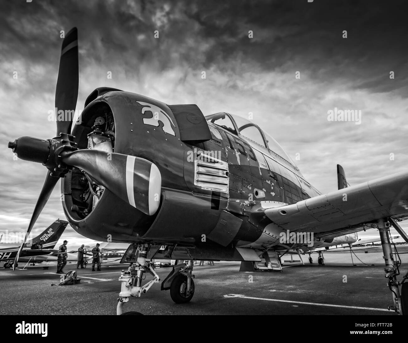Wwii trainer aircraft Black and White Stock Photos & Images - Alamy