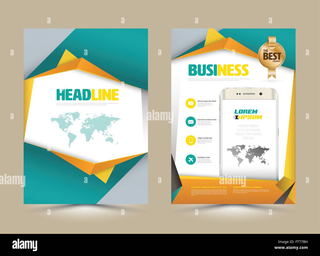 Vector design page template modern style. Vector illustration. Can use ...