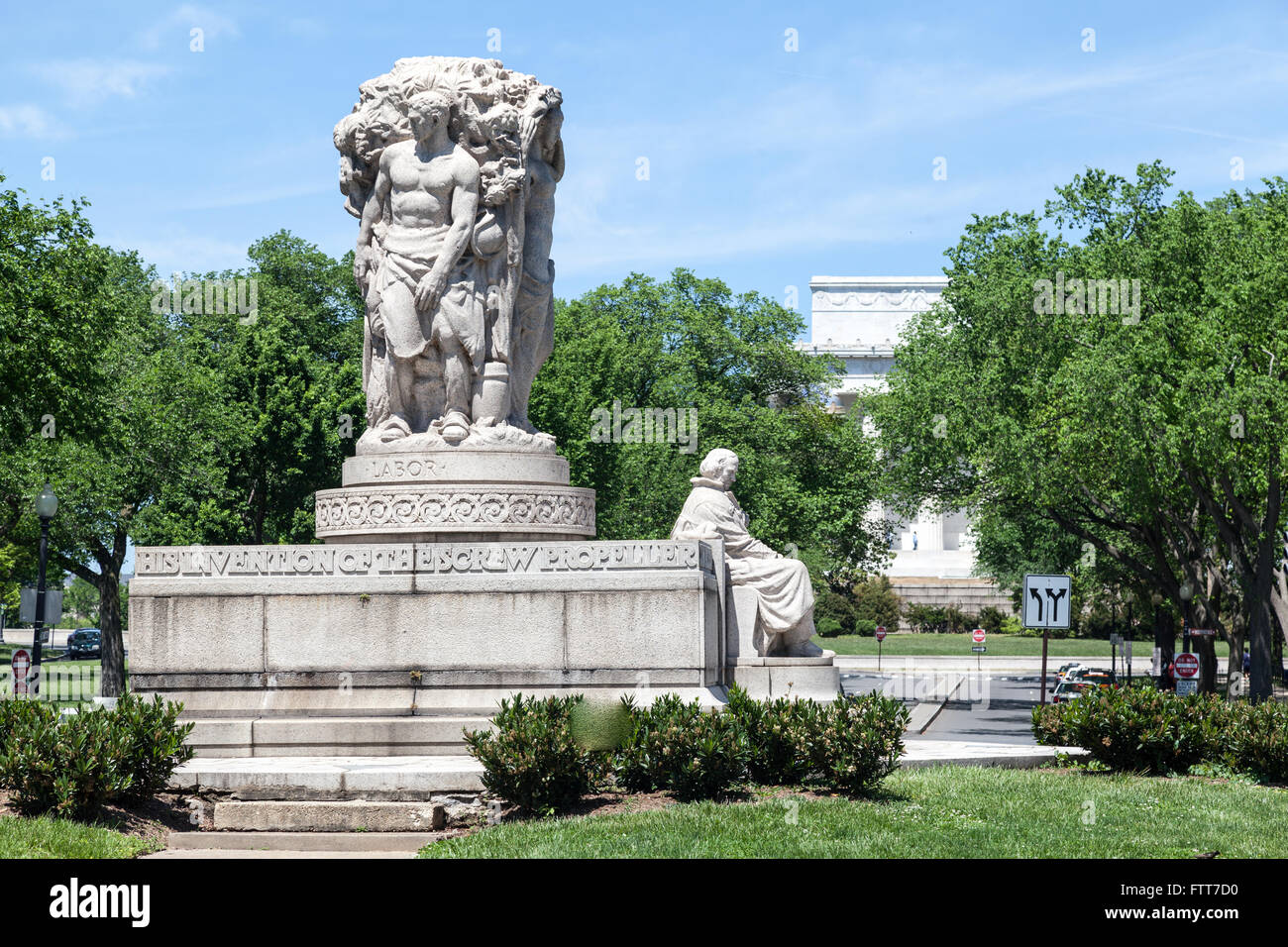 John Ericsson National Memorial Washington DC Stock Photo - Alamy