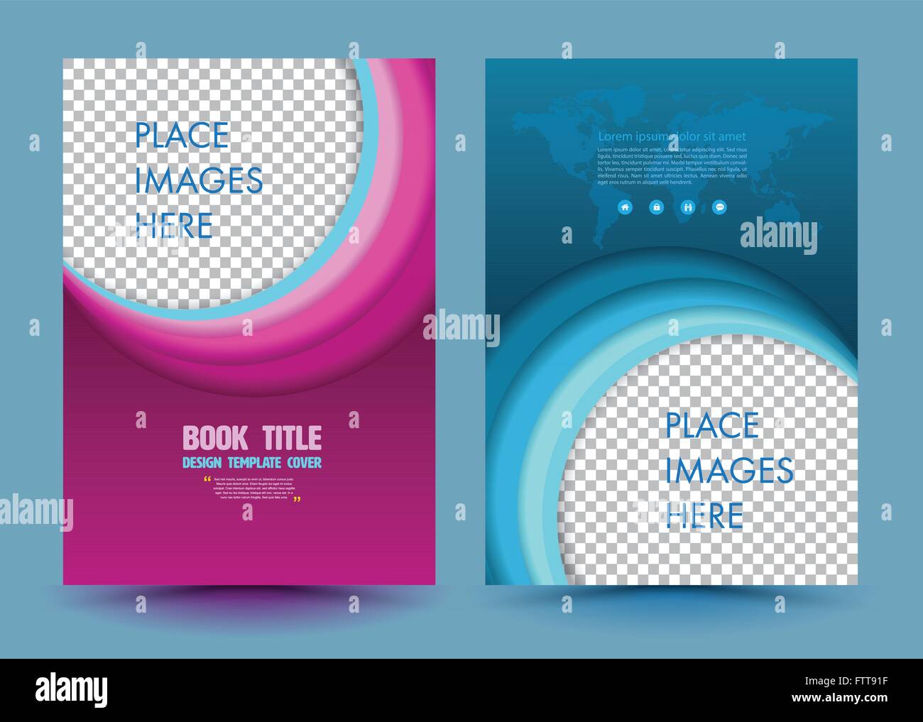 Abstract circle design vector template layout for magazine brochure ...