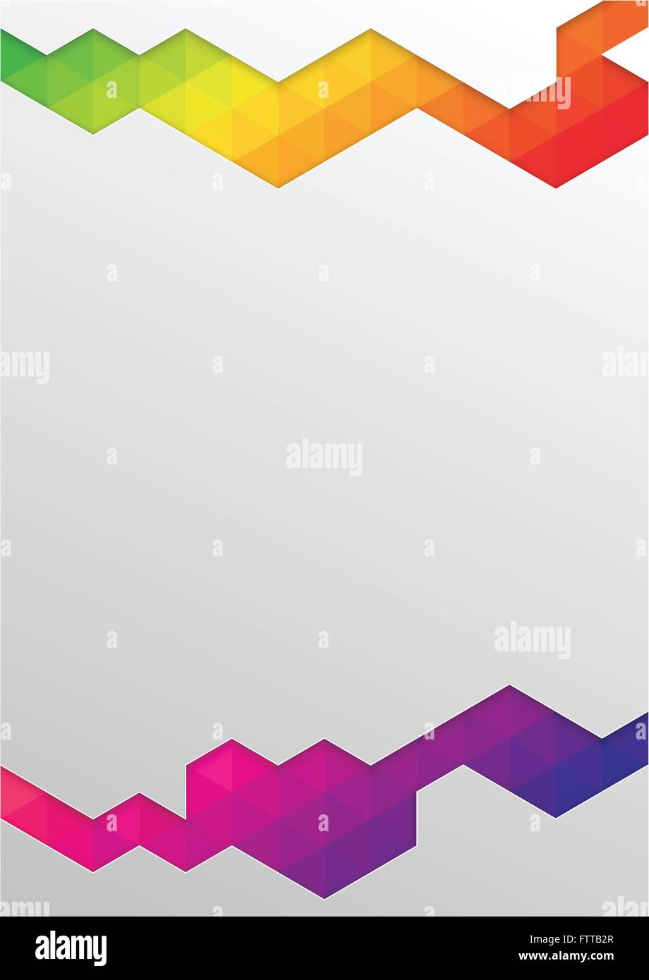 Abstract vector modern flyer. brochure design template with colorful ...