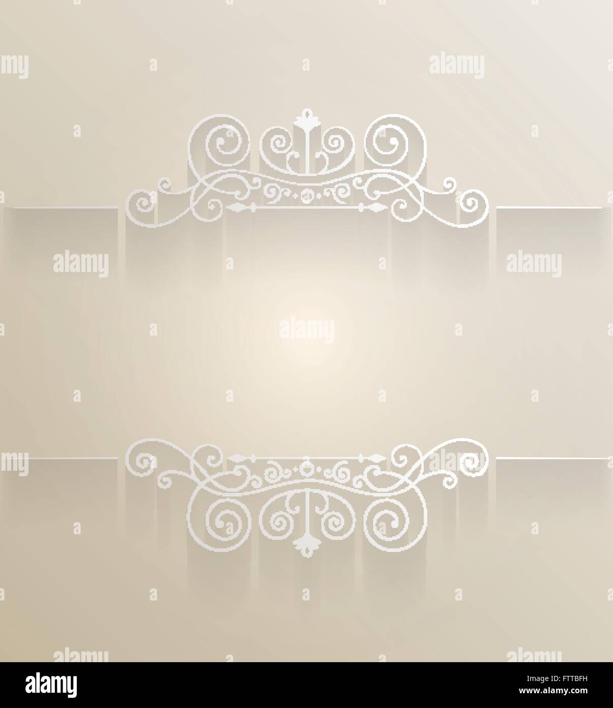 Vintage vector background paper, divider, header, ornamental frame ...