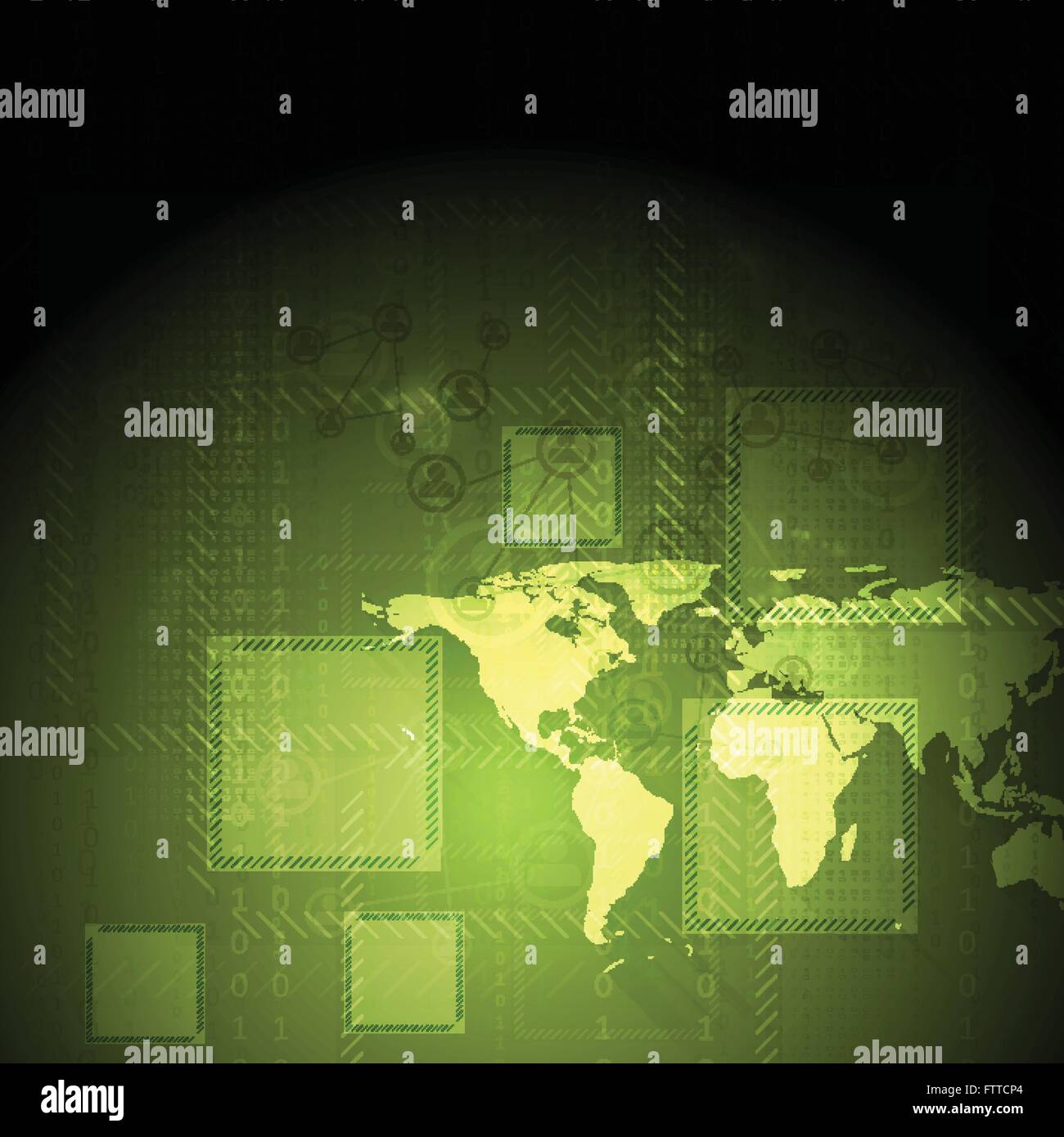 Abstract green hi-tech corporate background. Vector design Stock Vector ...