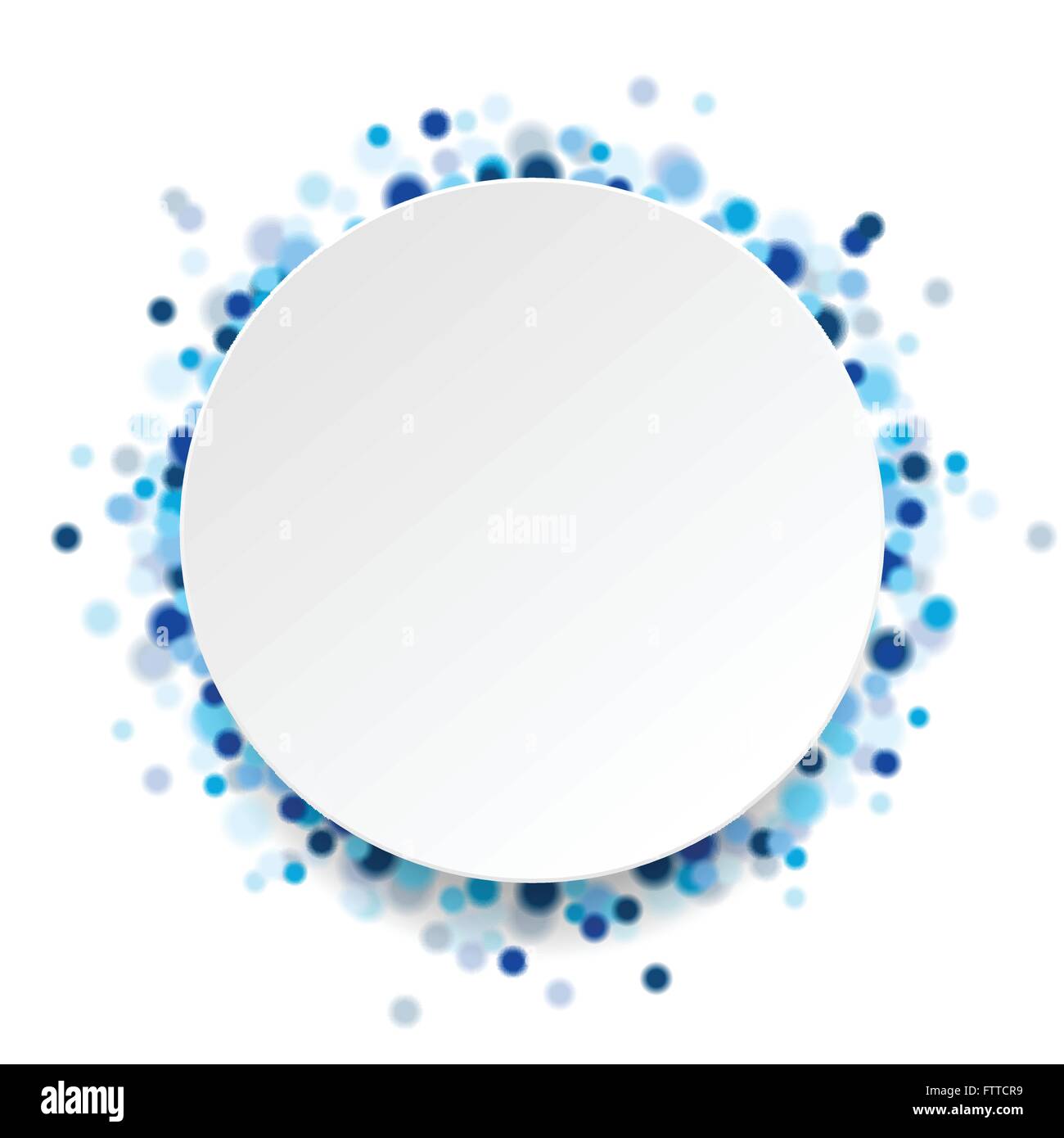 Abstract blue shiny circles elegant background. Vector illustration ...