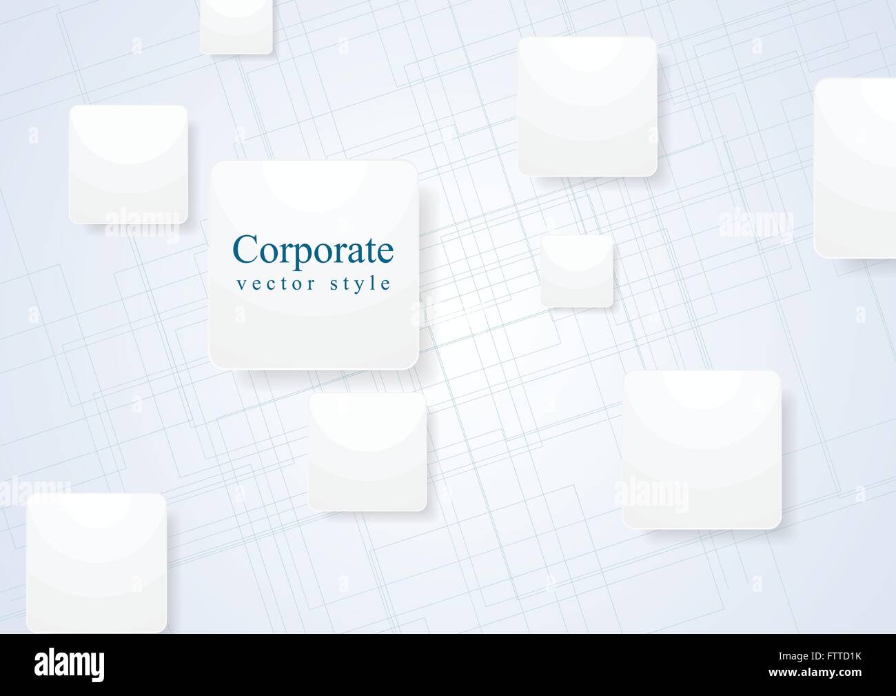 White geometric squares on lined background. Vector illustration Stock ...