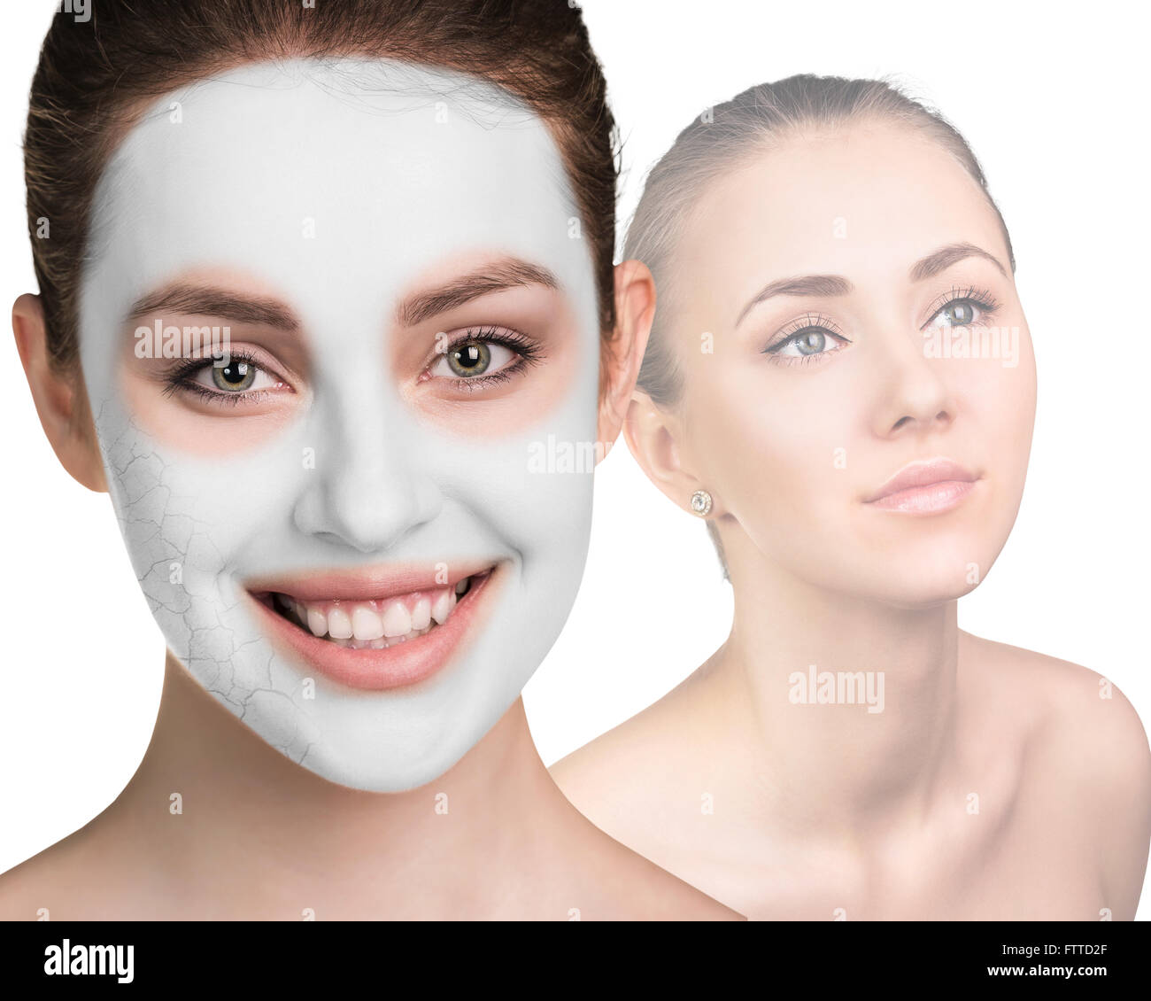 Face mask lady hi-res stock photography and images - Alamy