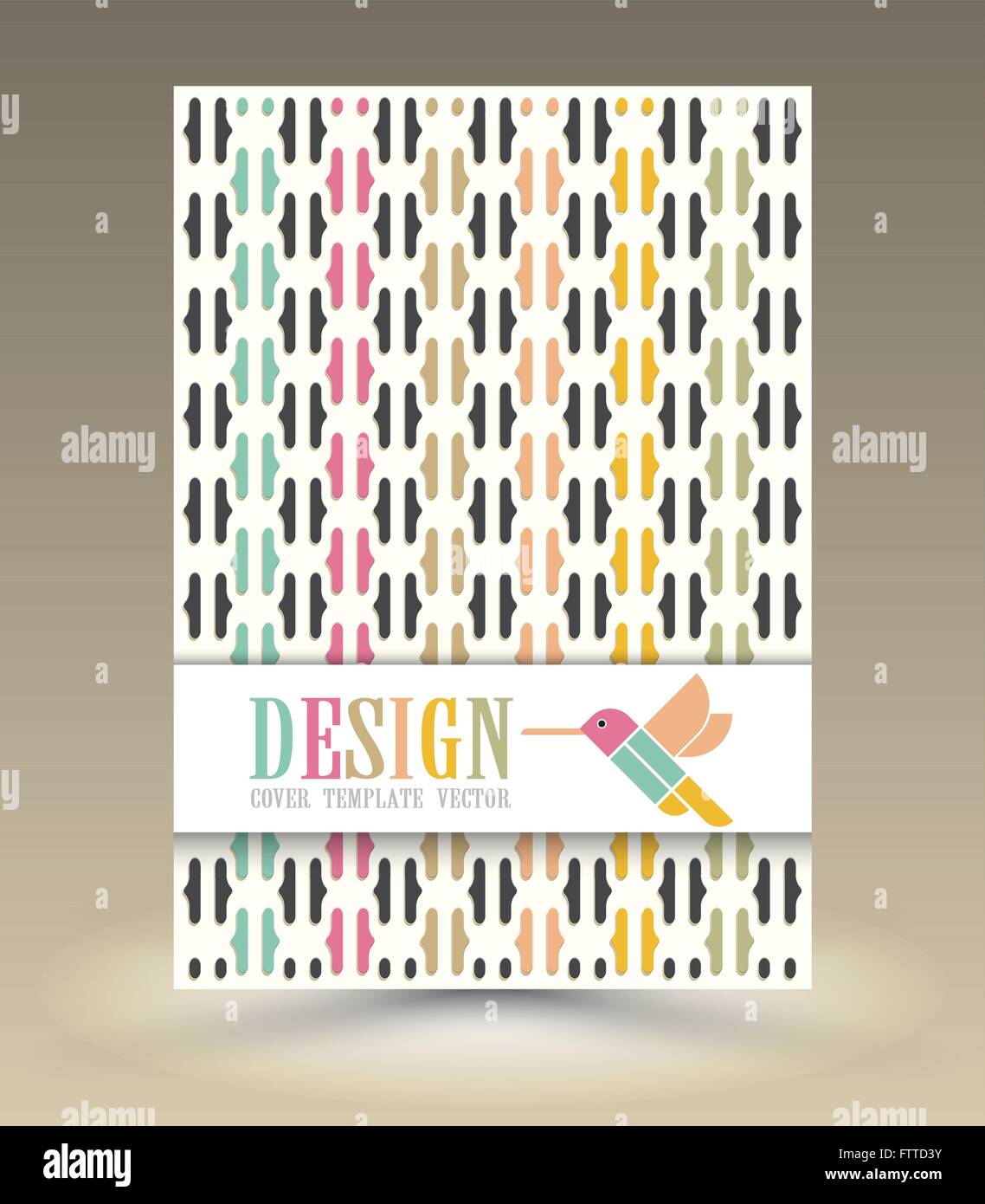 Magazine Cover with bird vector. For book, brochure, flyer, poster ...