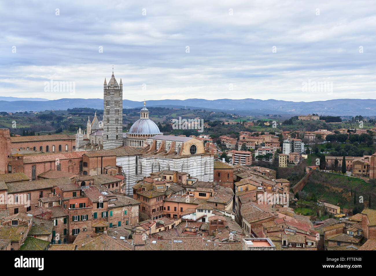 Siena Cathedral (Duomo di Siena), a medieval church in Siena, Italy ...