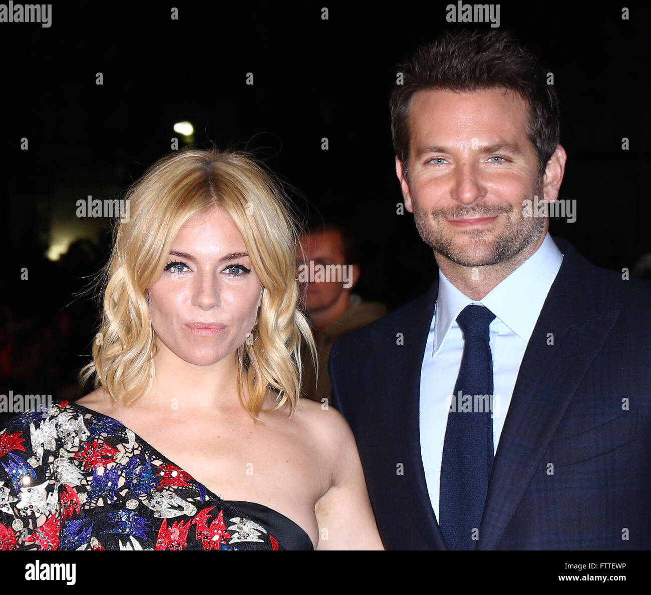 London, UK, 28th Oct 2015: Bradley Cooper and Sienna Miller attend ...