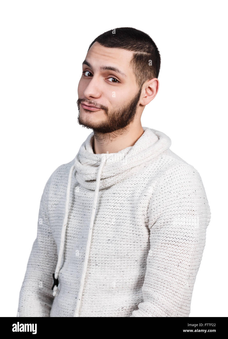 Young handsome man makes a pretty face Stock Photo - Alamy