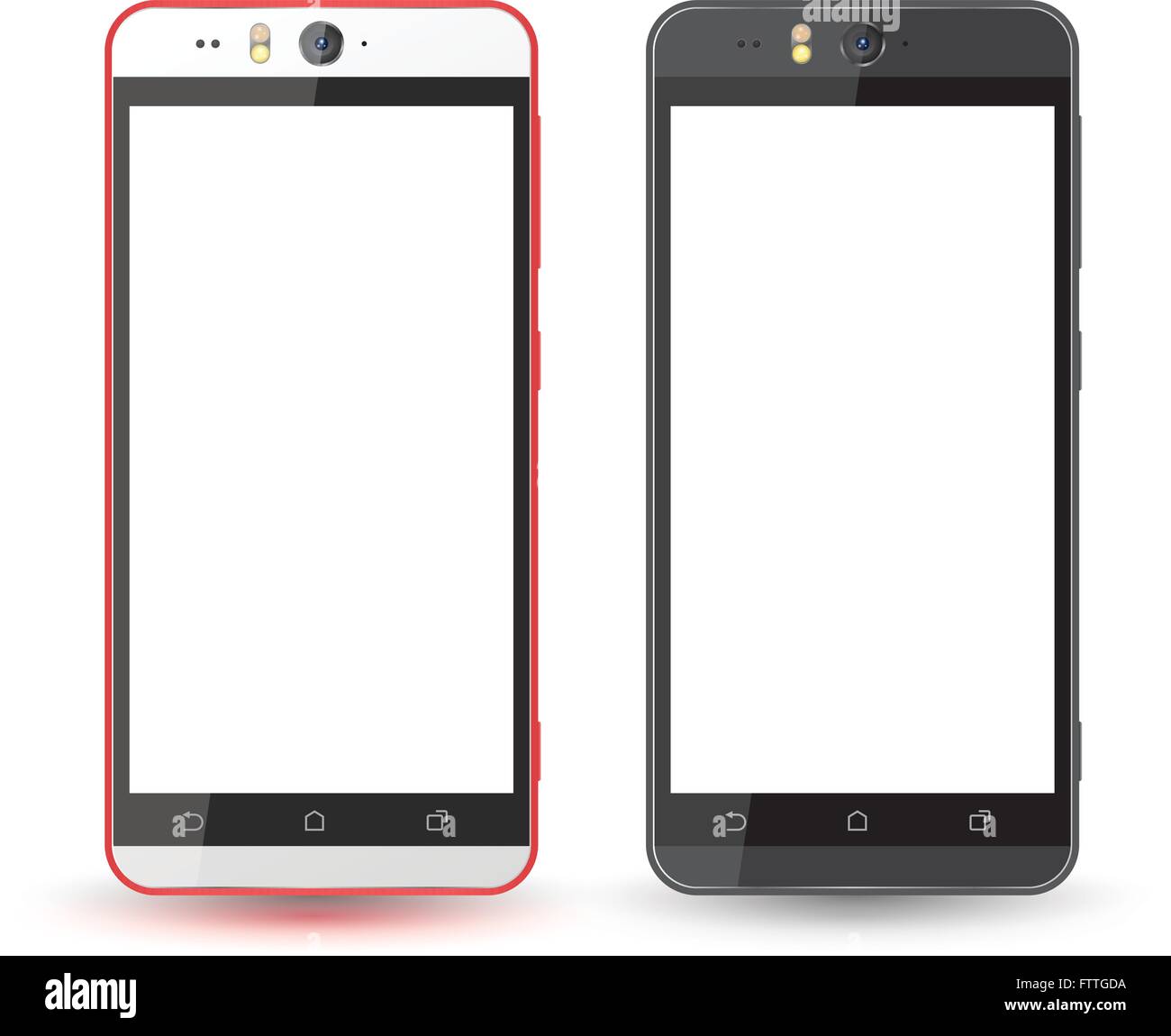 Mockup smartphones set vector realistic style. Vector illustration ...