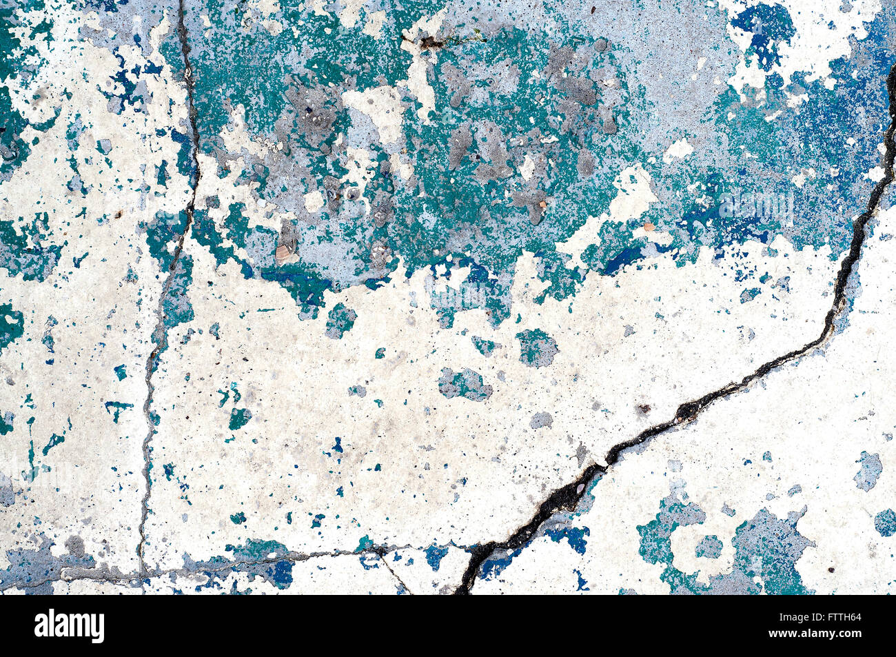 Cracked Painted Plaster Stock Photo - Alamy