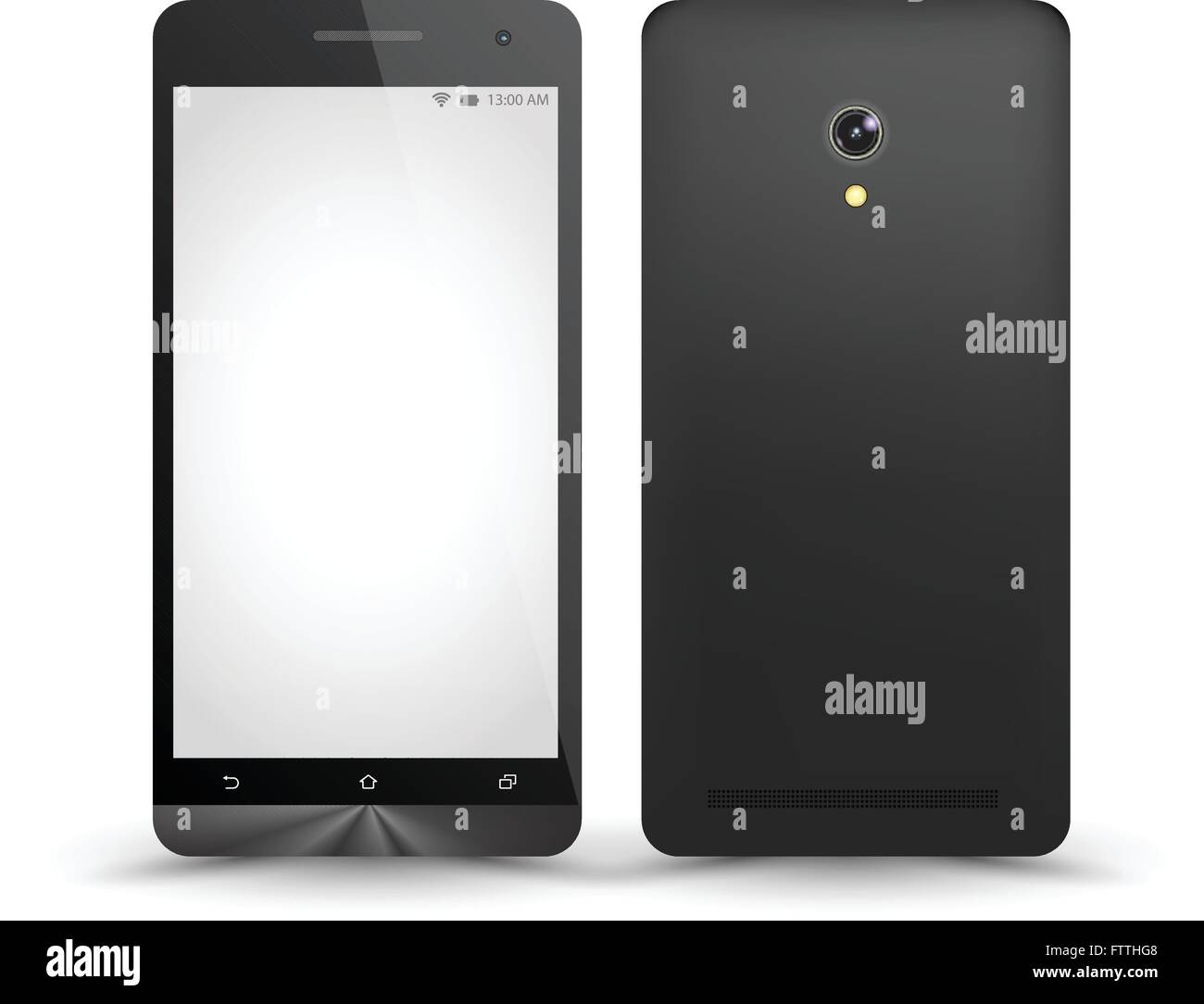 New realistic mobile phone smartphone collection iphon style mockups ...