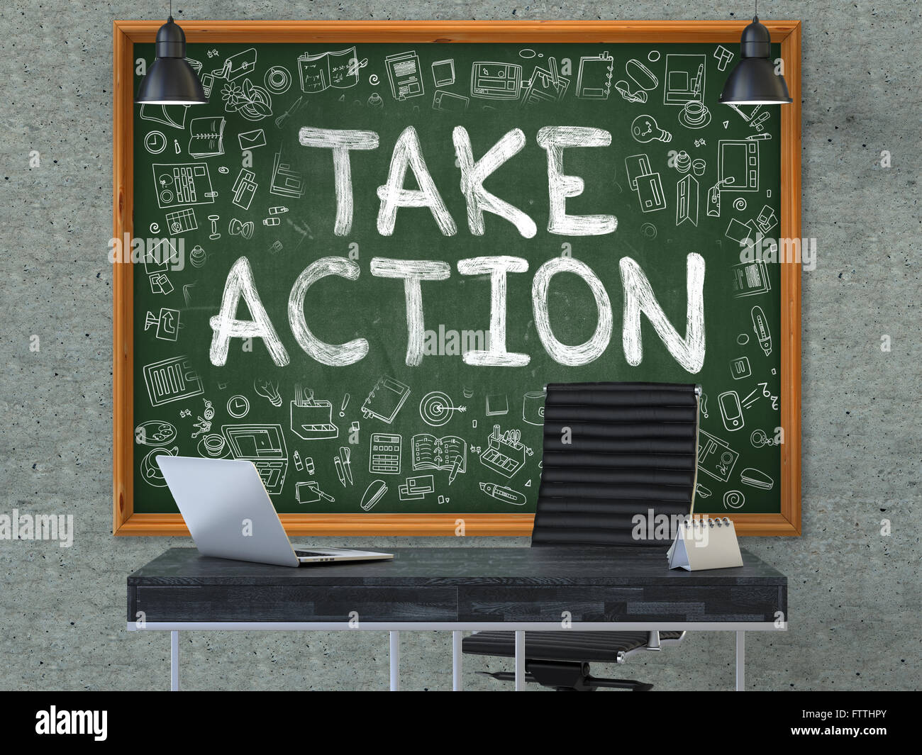 Action office hi-res stock photography and images - Alamy
