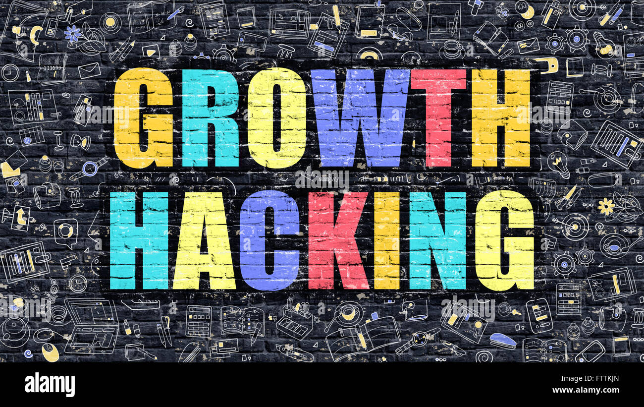 Growth Hacking in Multicolor. Doodle Design Stock Photo - Alamy