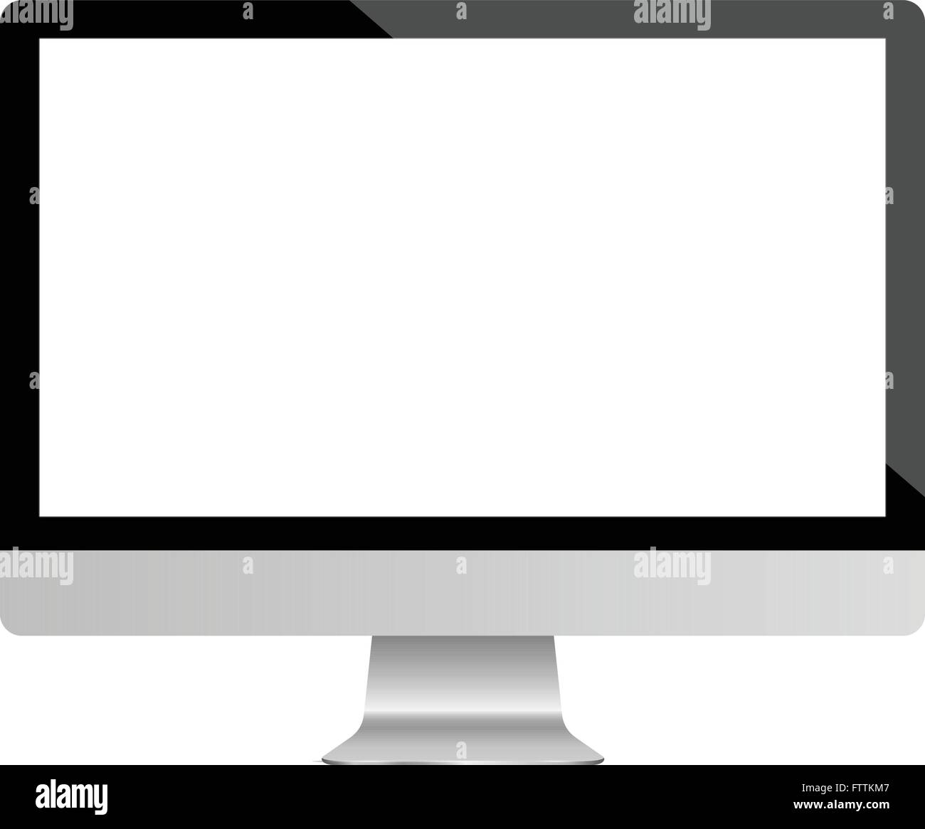 Shiny monitor screen Stock Vector Images - Alamy