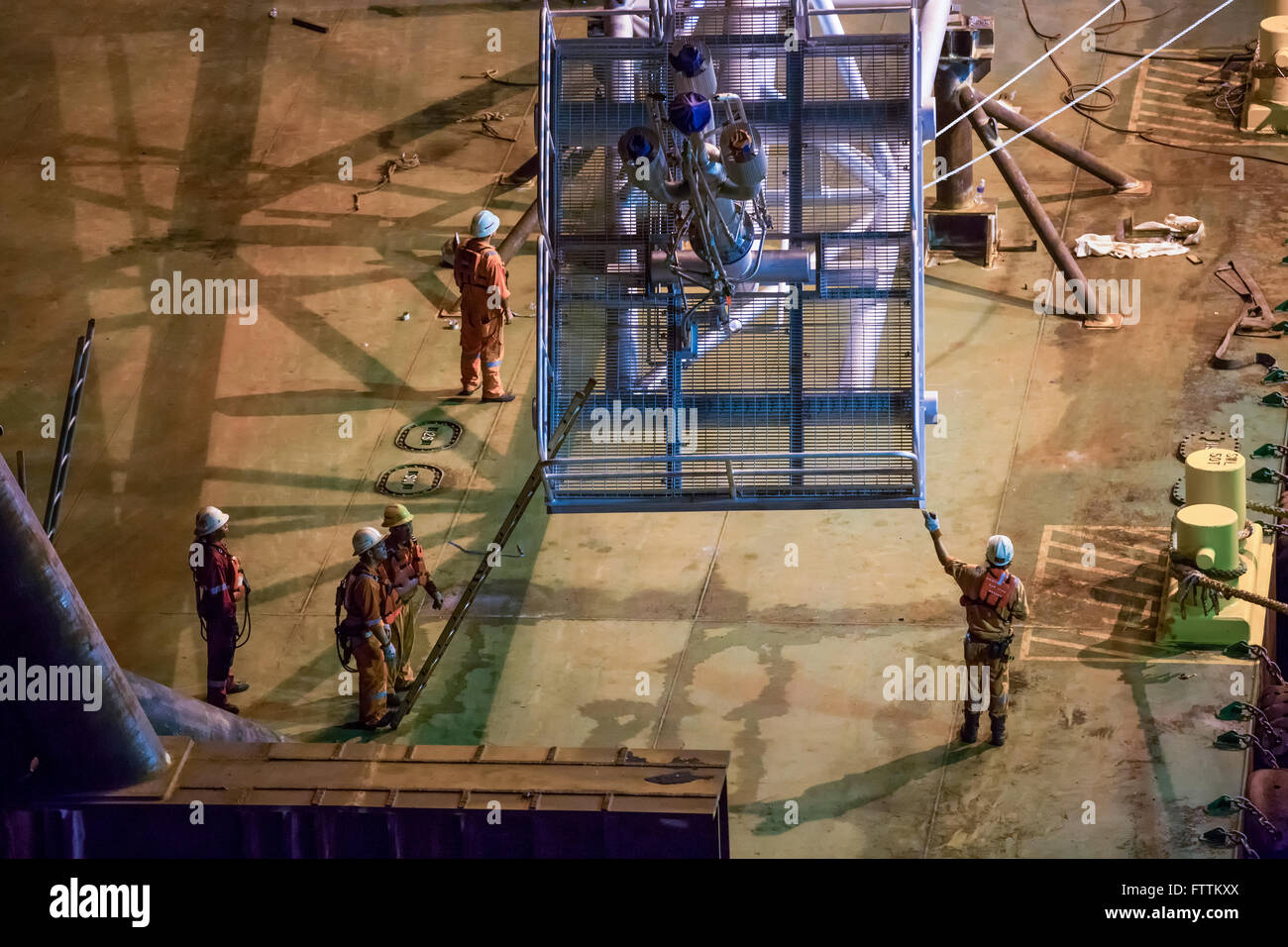 Offshore Oil Rig Crane Lerval High Resolution Stock Photography and ...